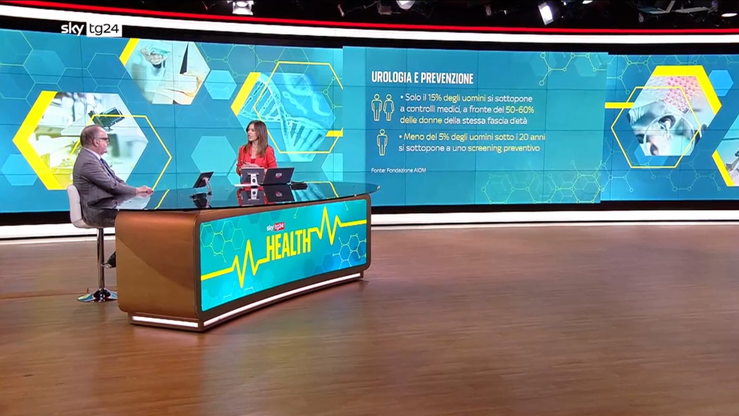 23 marzo 2025 Sky Tg 24 - Health - Il prof. Mirone parla di prevenzione ...